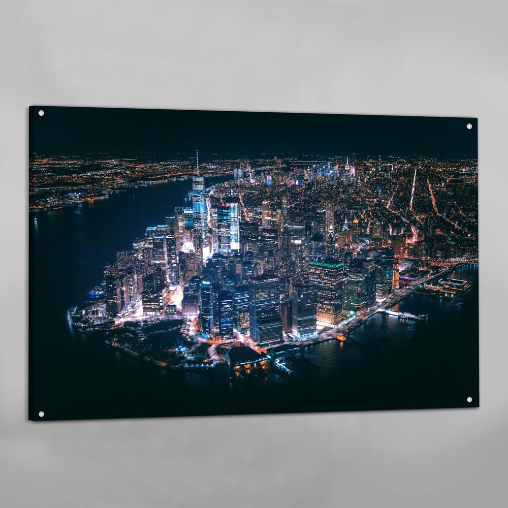 New York By Night Wall Art | Luxury Art Canvas
