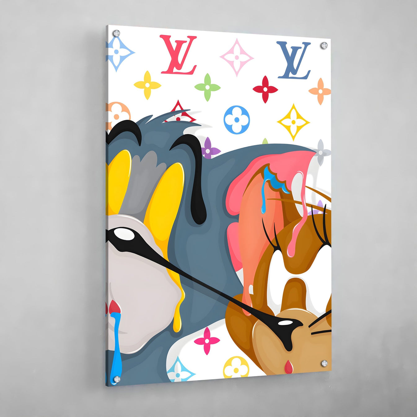 Cartoon Louis Vuitton Wall Art | Luxury Art Canvas