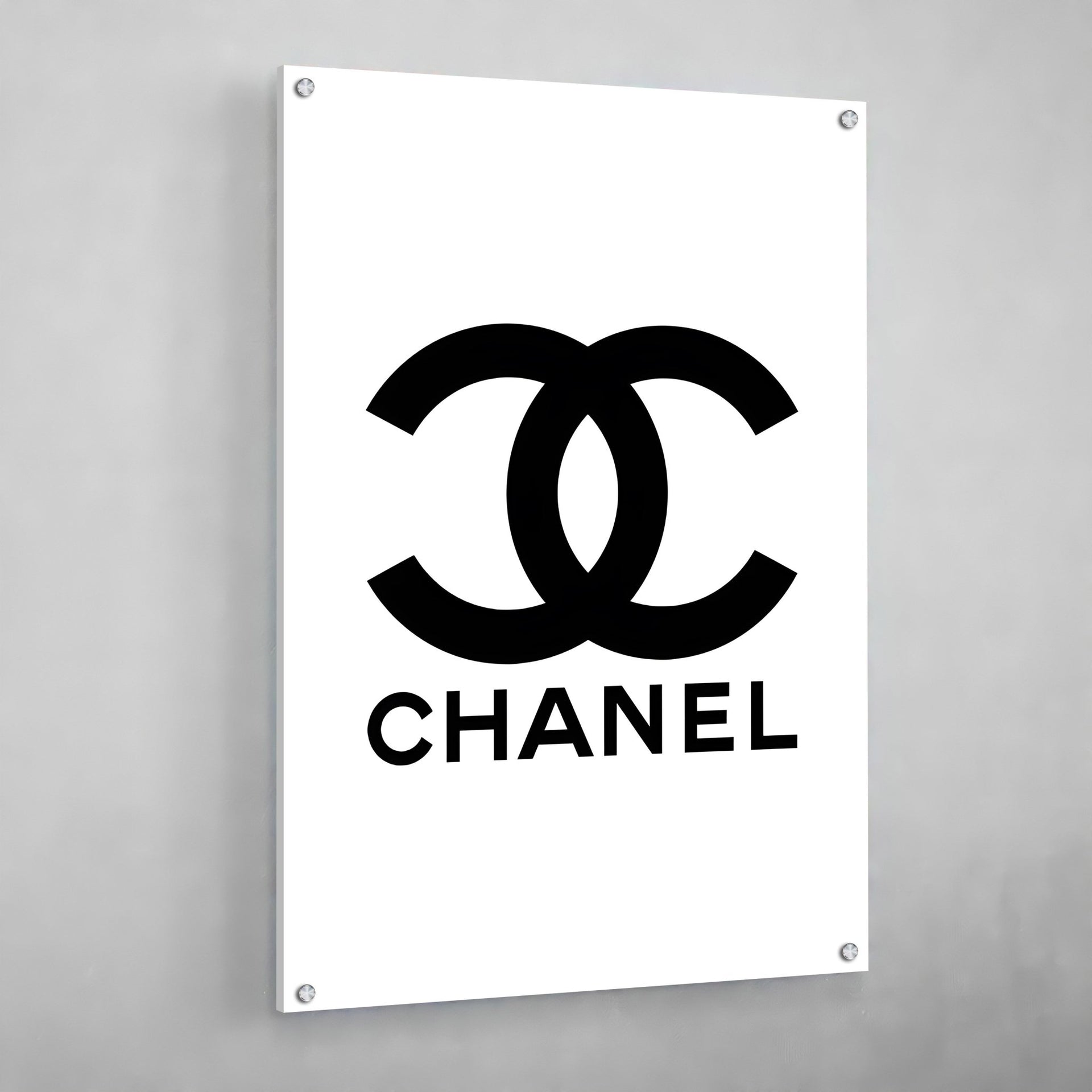 Chanel Logo White