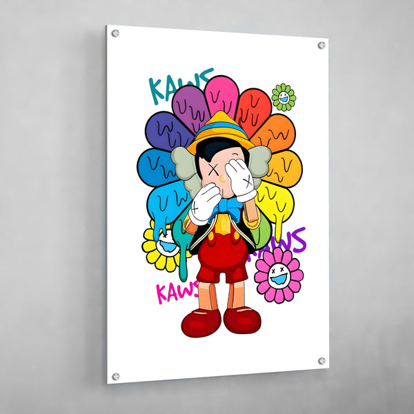 Colorful Flower Hypebeast Wall Art | Luxury Art Canvas