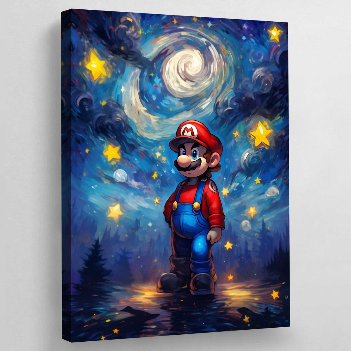 Italian Man Anime Wall Art | Luxury Art Canvas